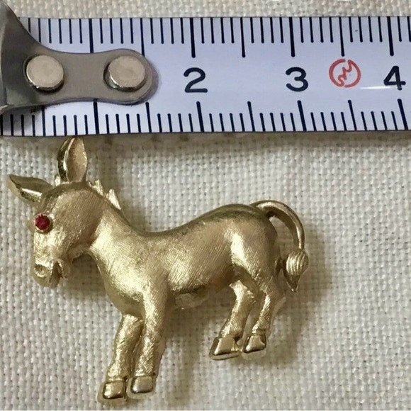 Trifari | Jewelry | Vintage Signed Trifari Gold Plated Donkey Ass Burro ...